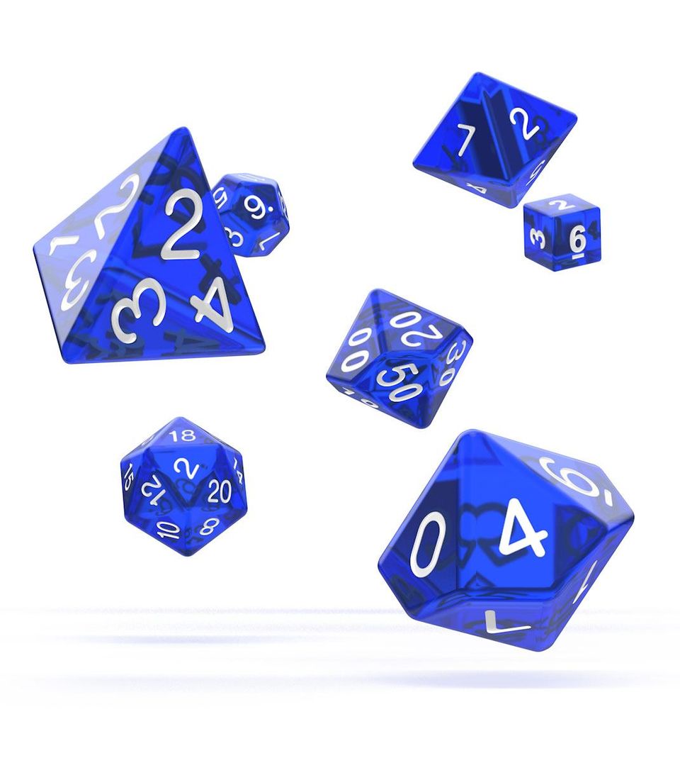 Zaruri Oakie Doakie Translucent - Blue (Set de 7) - Krit.ro