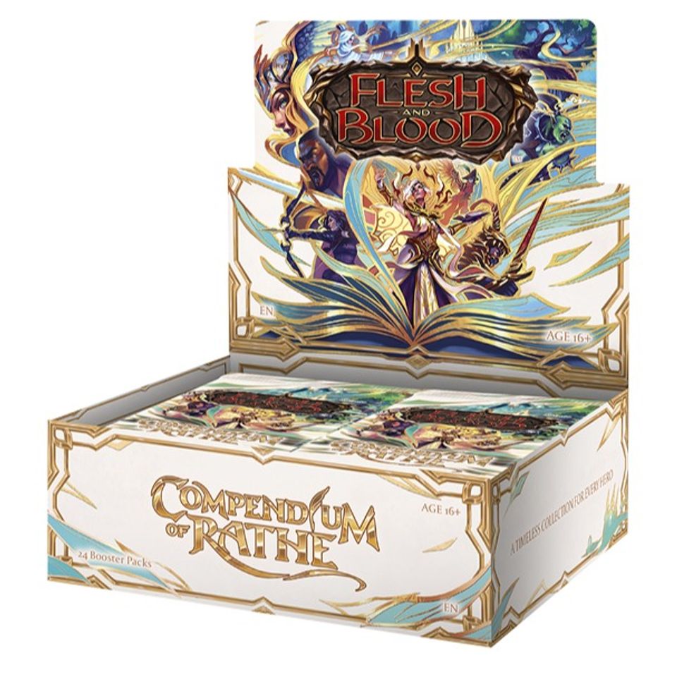 Flesh and Blood TCG - Compendium of Rathe Booster Display (24 Boosters ...