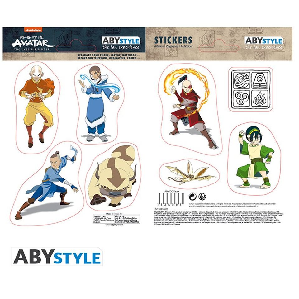 Mini Stickers Avatar The Last Airbender - Group - Krit.ro