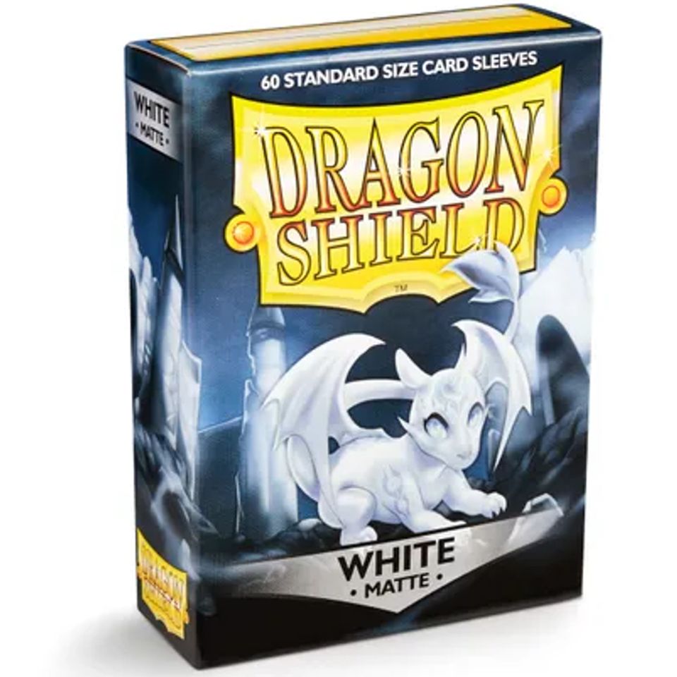 Dragon Shield Standard Matte Sleeves - White (60) - Krit.ro