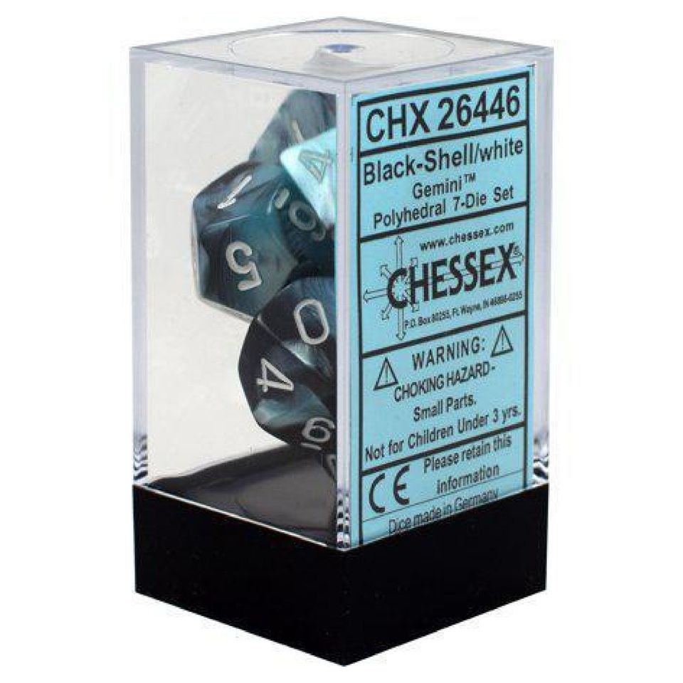 Zaruri Gemini - Black, Shell & White (Set de 7) - Krit.ro