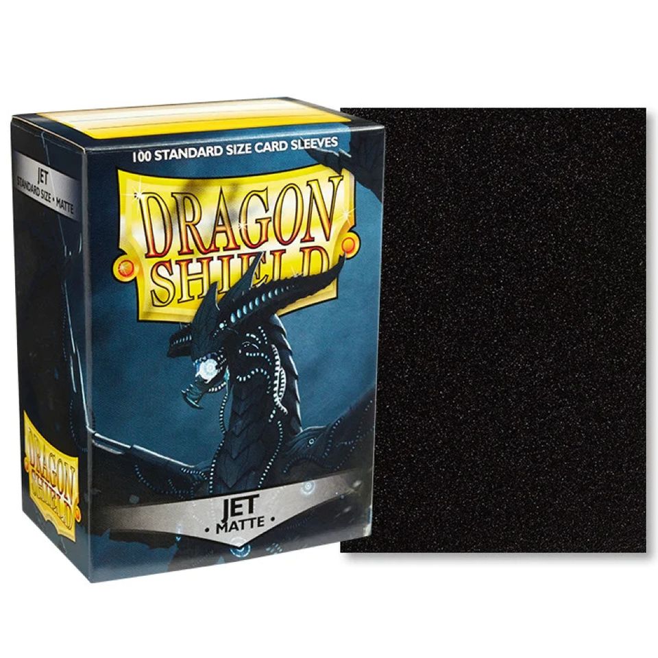 Dragon Shield Standard Matte Sleeves - Jet (100) - Krit.ro